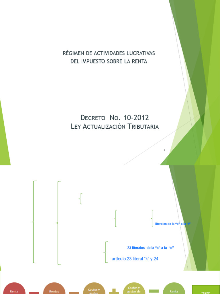 Presentación ISR 2 | PDF | Impuesto sobre la renta | Economias