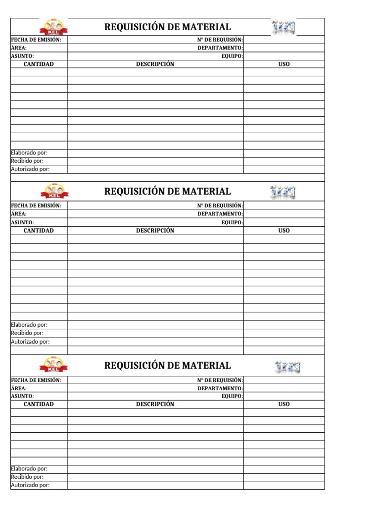 Requisición de Material | PDF