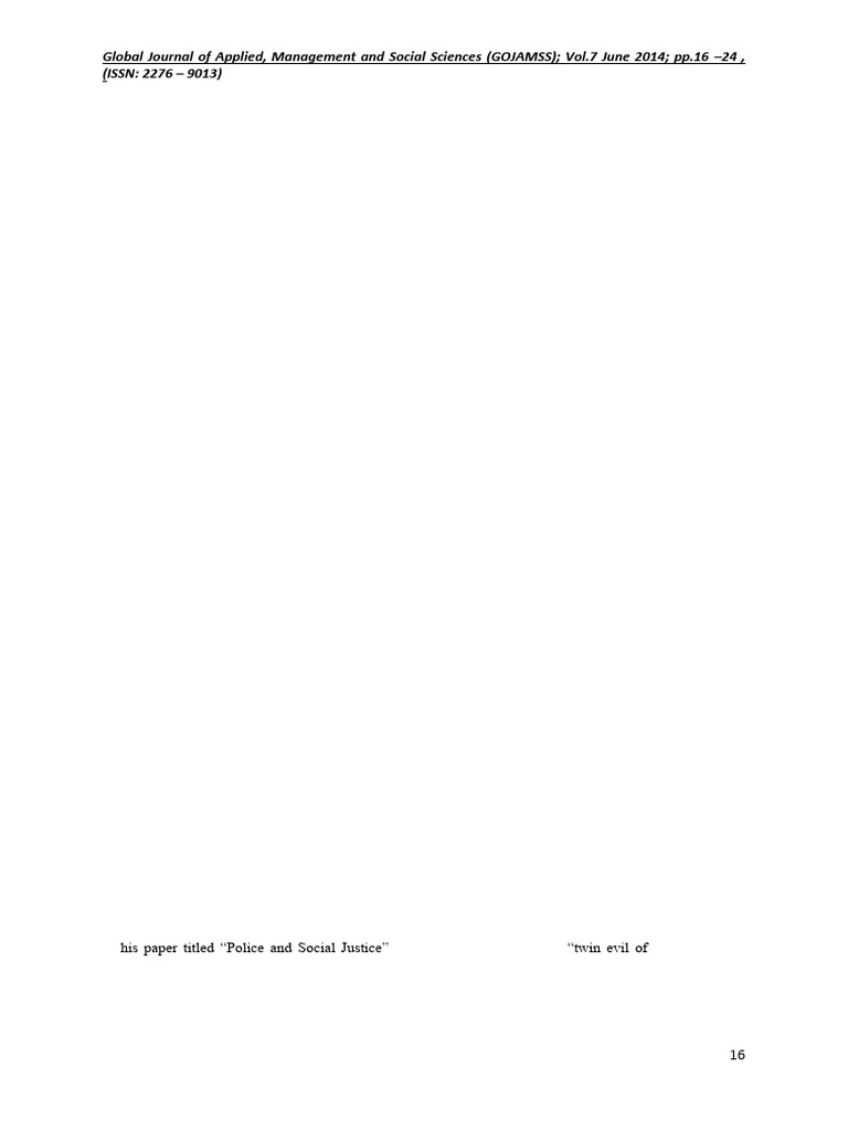 Factors Influencing Nigerian Police Perf-1 | PDF