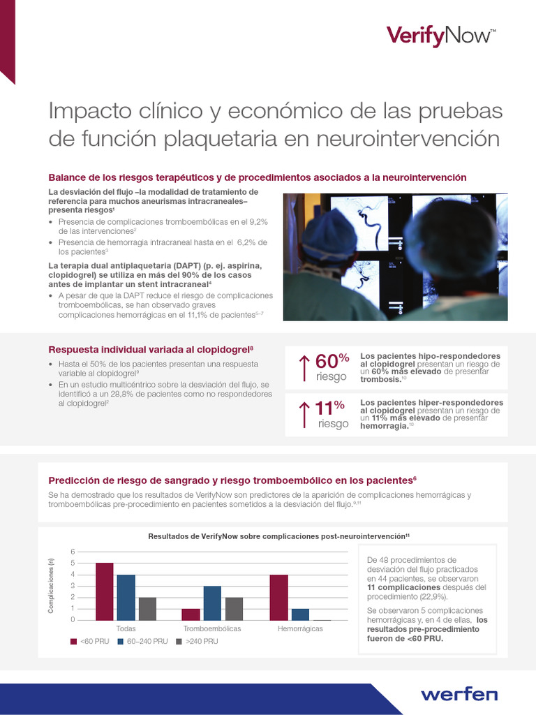 ESP VerifyNow Neurointervention Clinical SellSheet | PDF