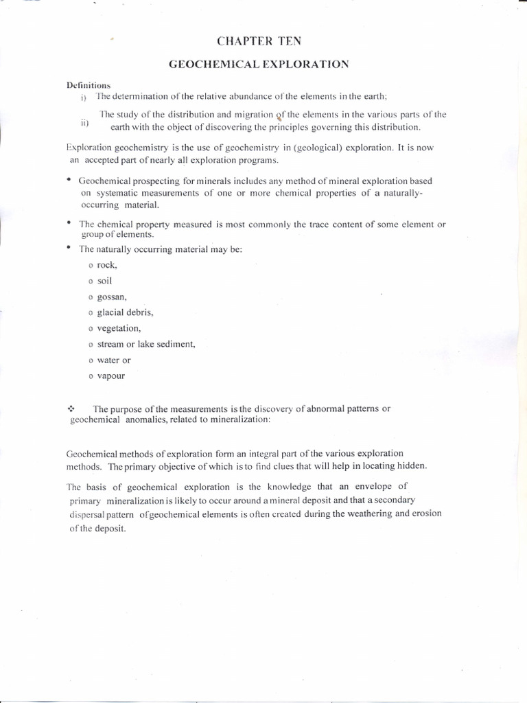 Geochemical Exploration | PDF