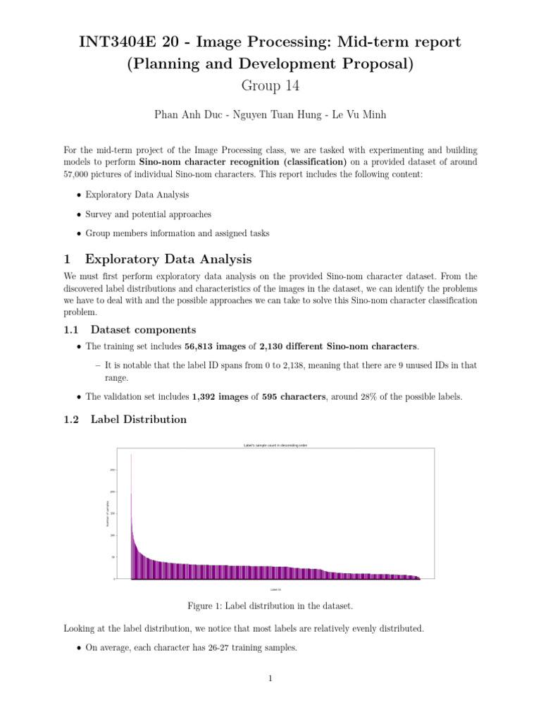 Image Processing Group 14 Midterm Report | PDF