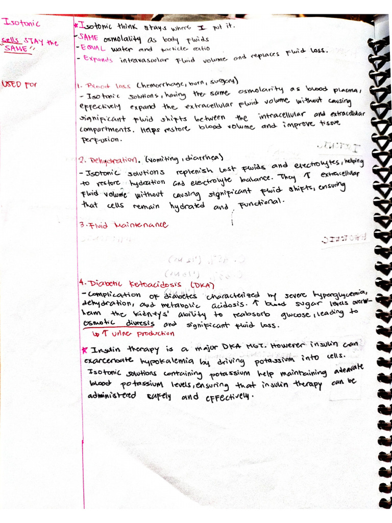 Isotonic, Hypertonic, Hypotonic | PDF