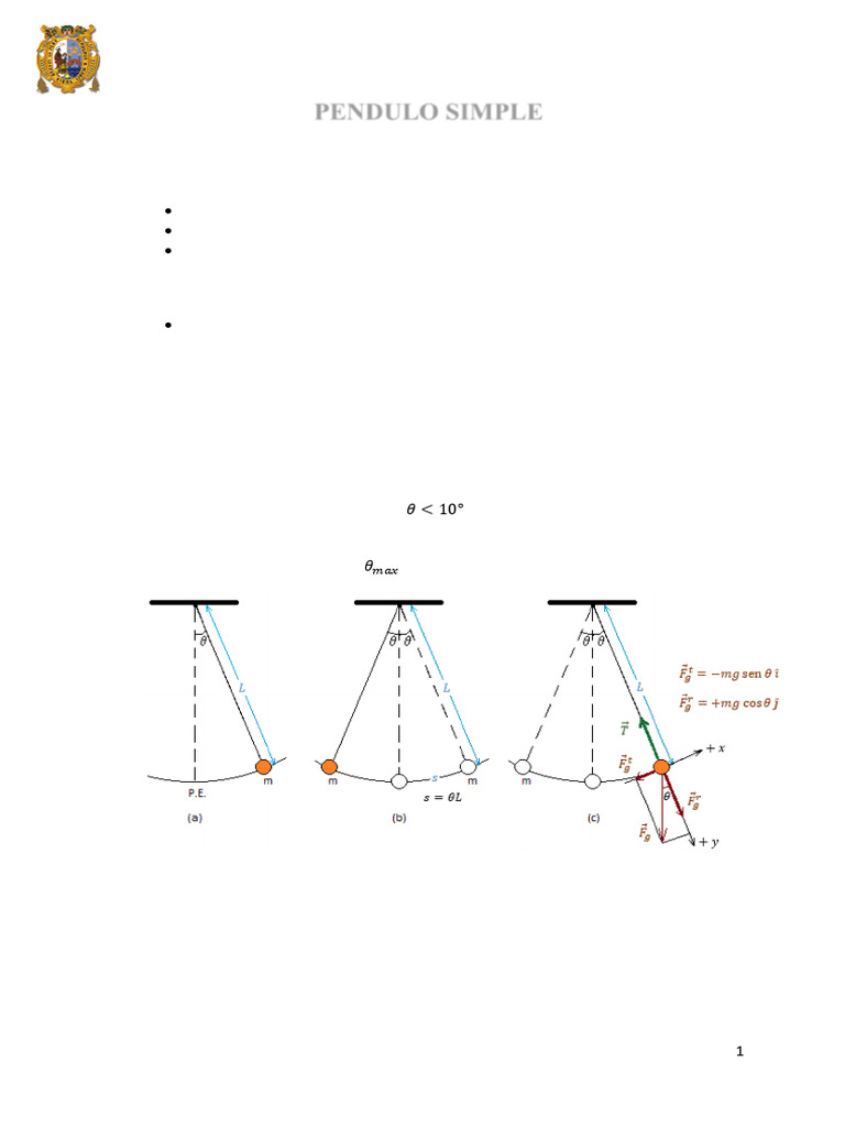 Exp. 03 - PÉNDULO SIMPLE | PDF