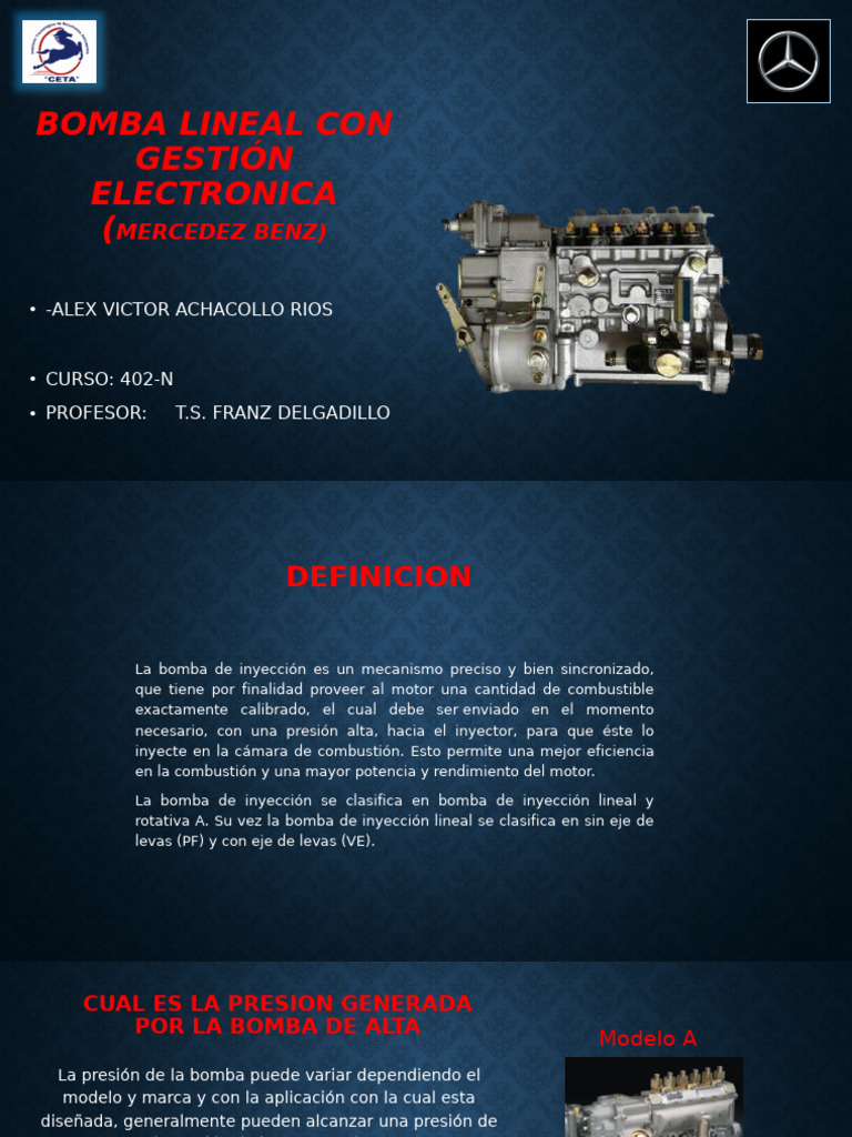 Bomba Lineal Con Gestión Electronica Diesel | PDF