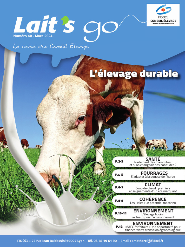Lait'SGo Bovin Mars 2024 V3 | PDF