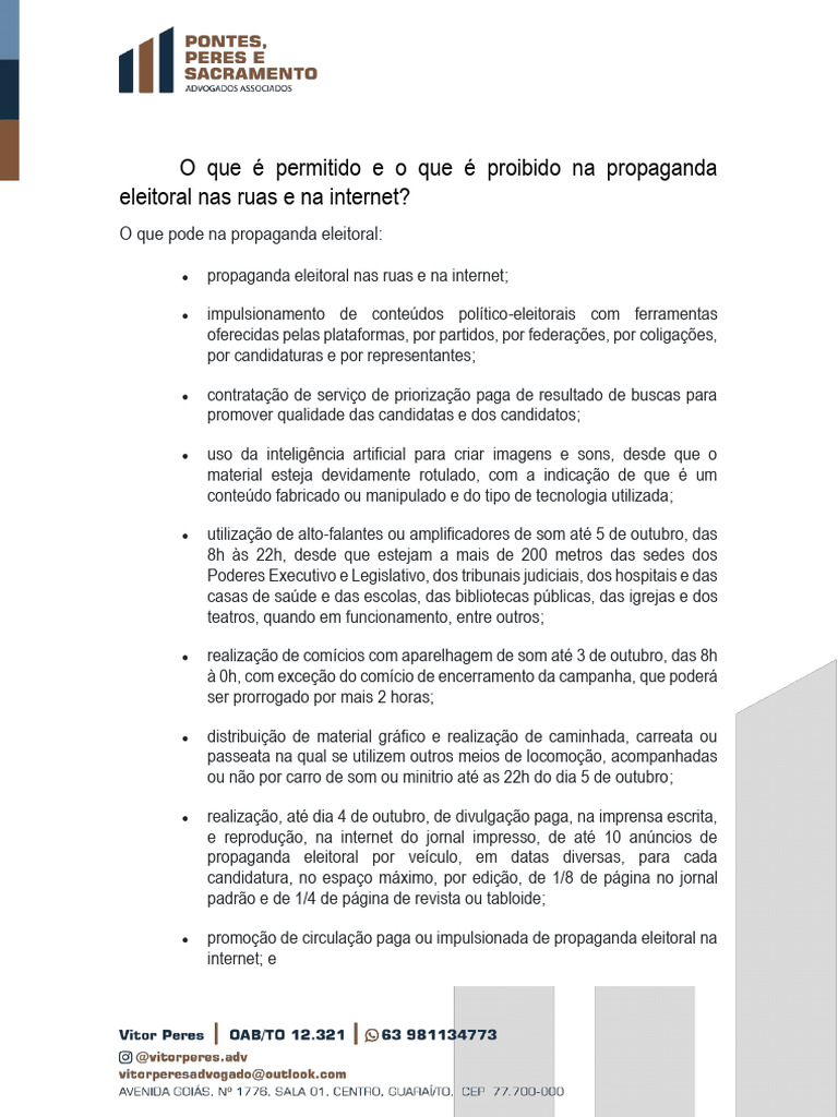 O Que Pode e Não Pode | PDF