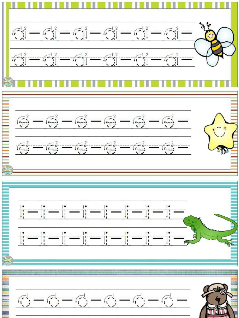 Cuadernillo Trazos de Letras y Nùmeros | PDF