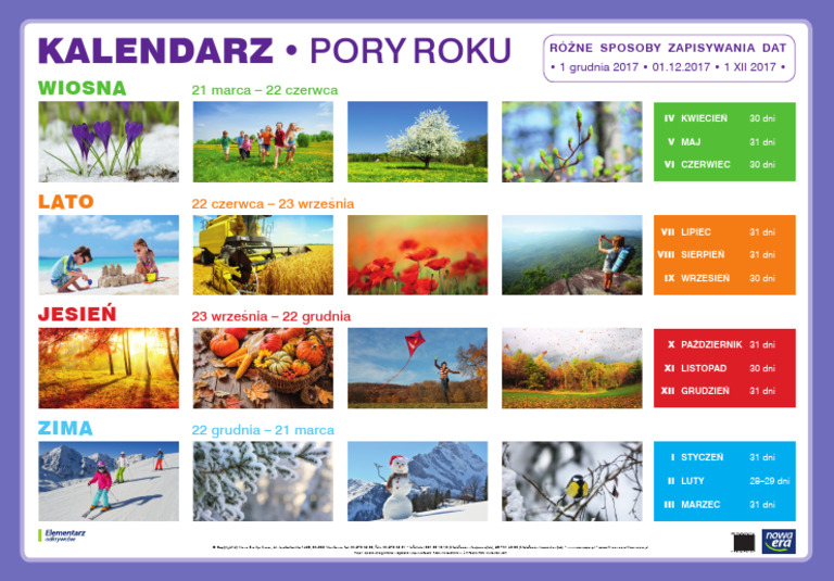 Plansza Pory Roku | PDF