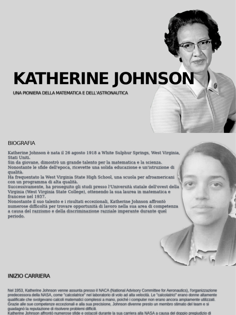 Katherine Johnson Powerpoint | PDF