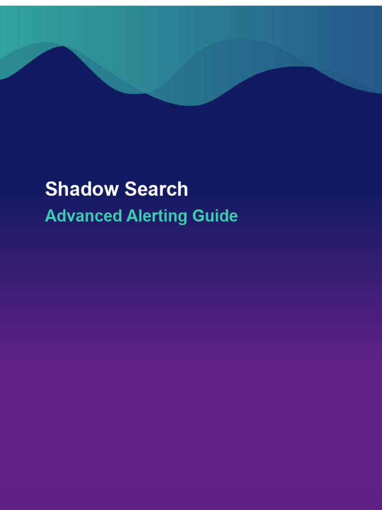 Shadow Search Best Practices Guide | PDF