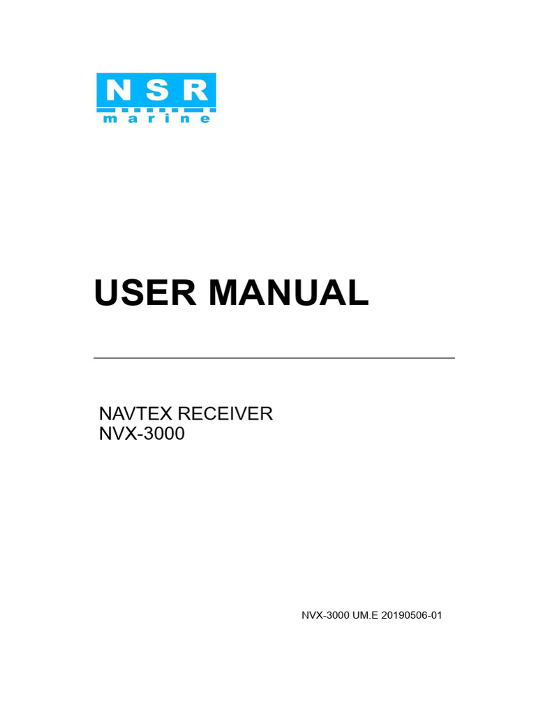 NVX 3000 User Manual | PDF
