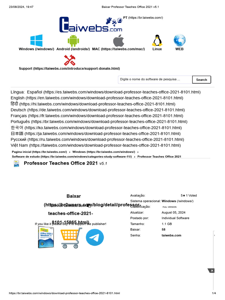 Xbaixar Professor Teaches Office 2021 v5.1 | PDF | Computer Companies ...