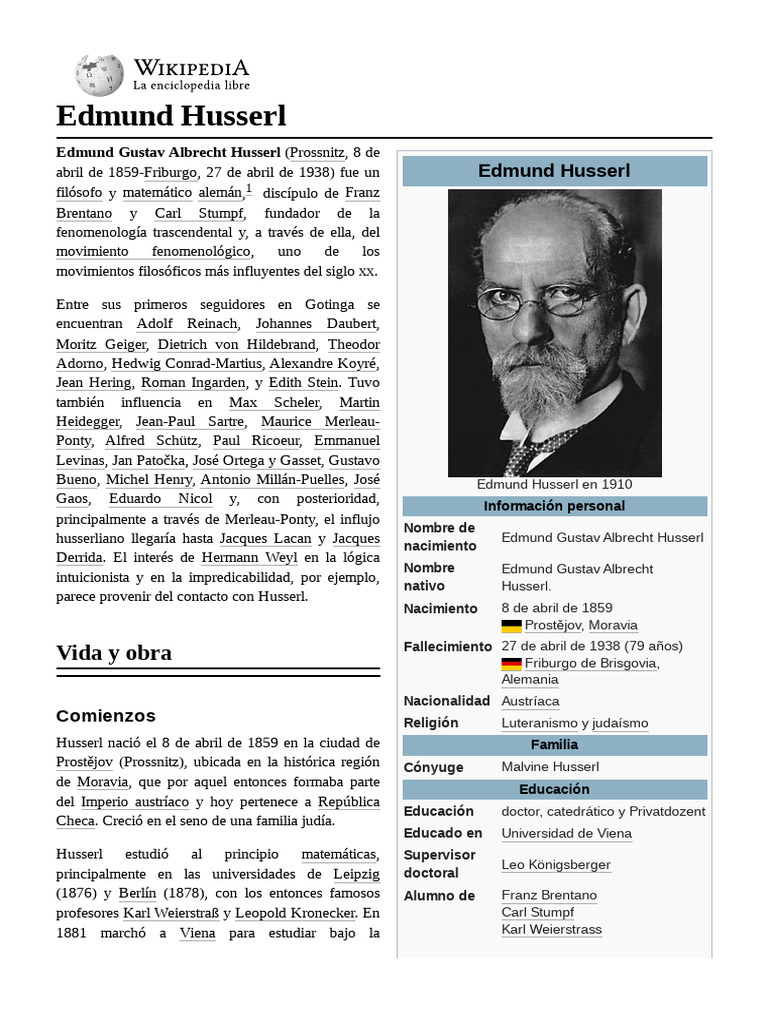 Edmund Husserl | PDF