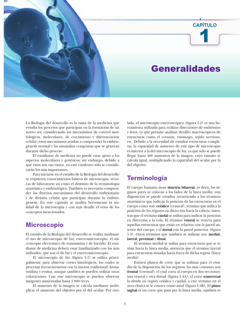 EMBRIOLOGIA GENERALIDADES | PDF