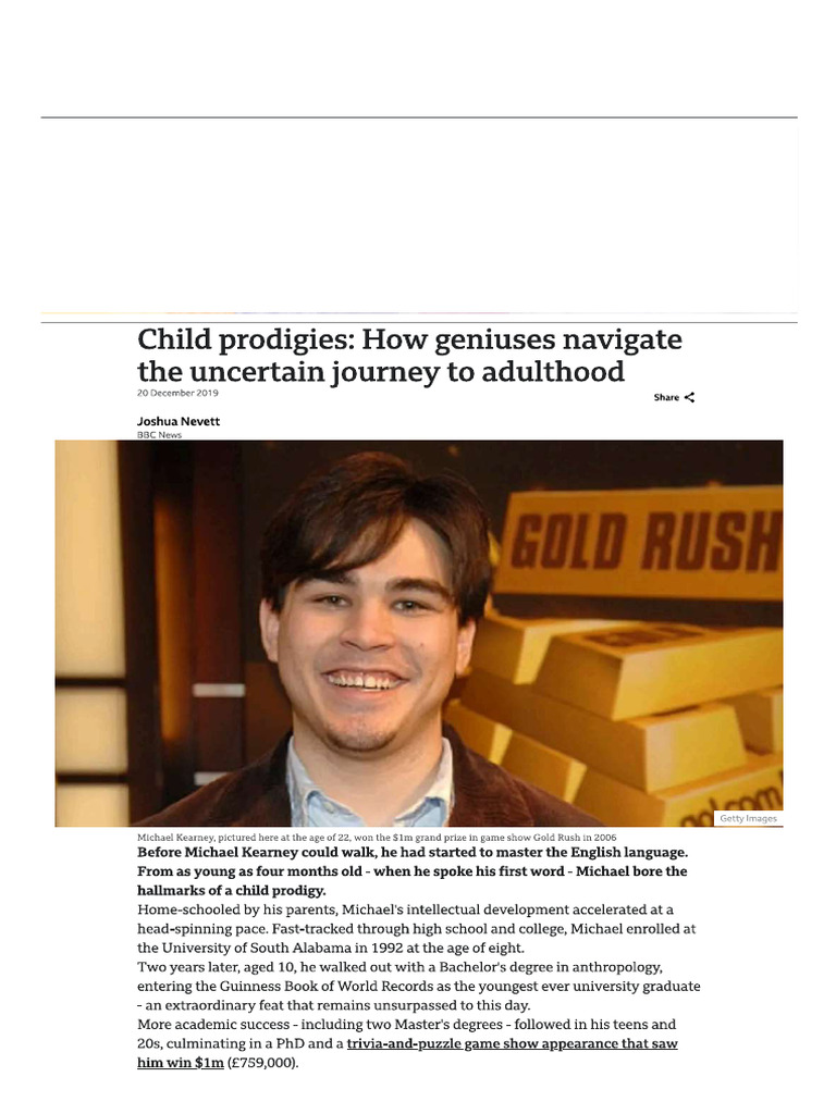 Prodigy Children | PDF