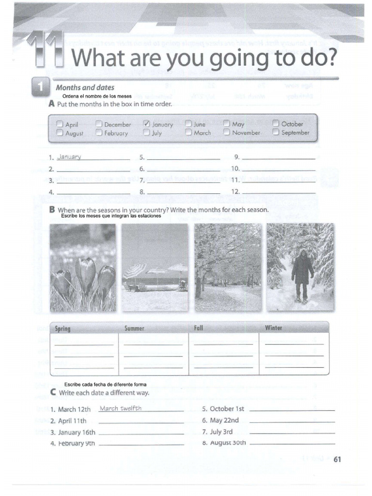 Workbook Intro Unit 11 | PDF