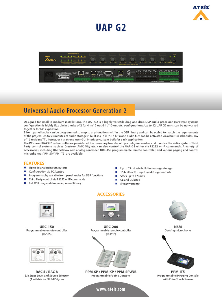 UAP G2 - Datasheet - en - Eu - v1.04 - Web | PDF