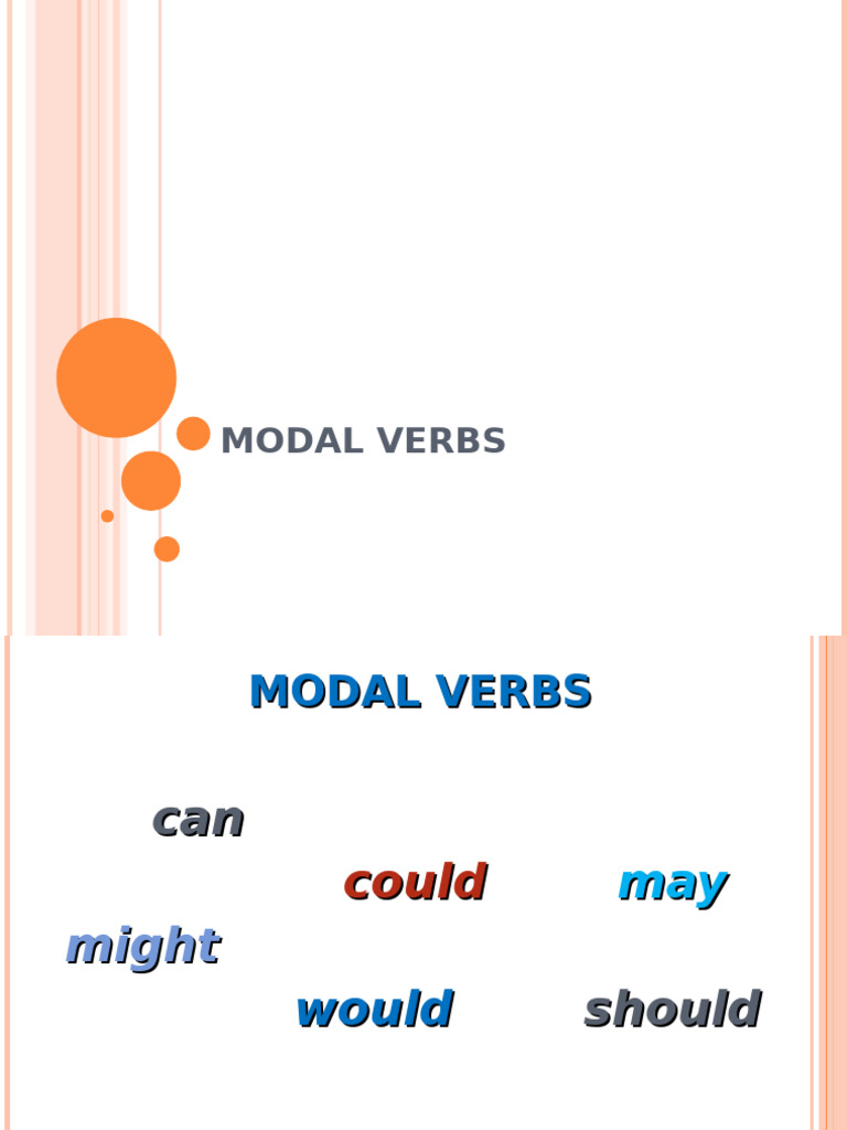 Modal Verbs | PDF