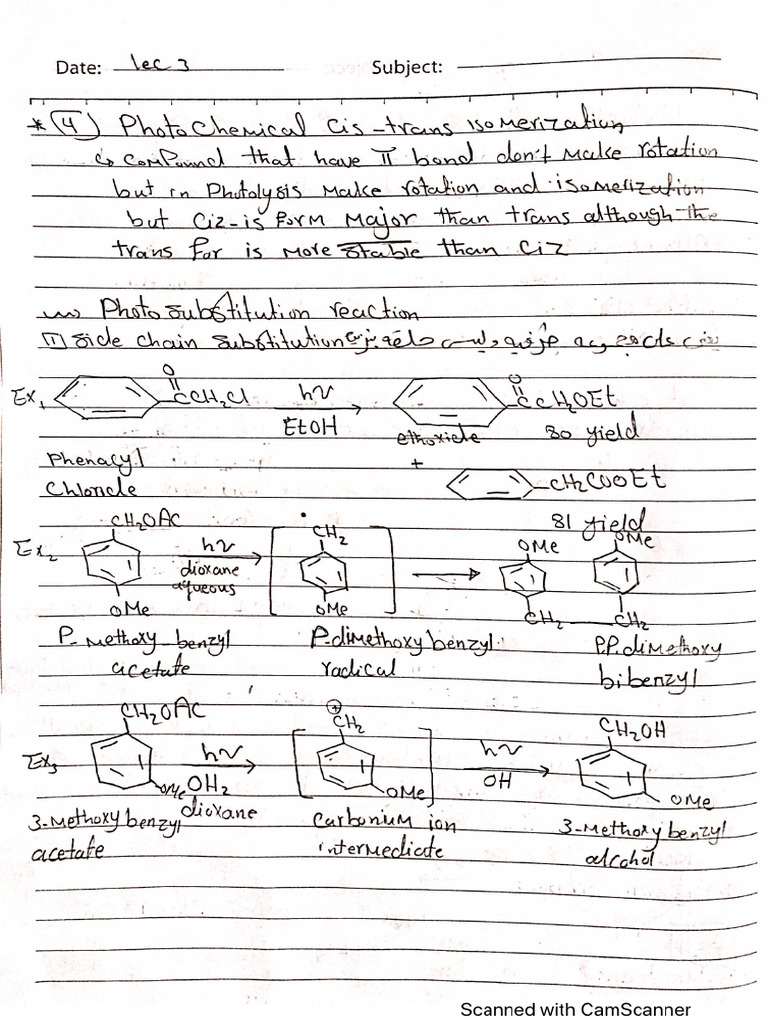 Photochemistry Lec 3+4 | PDF