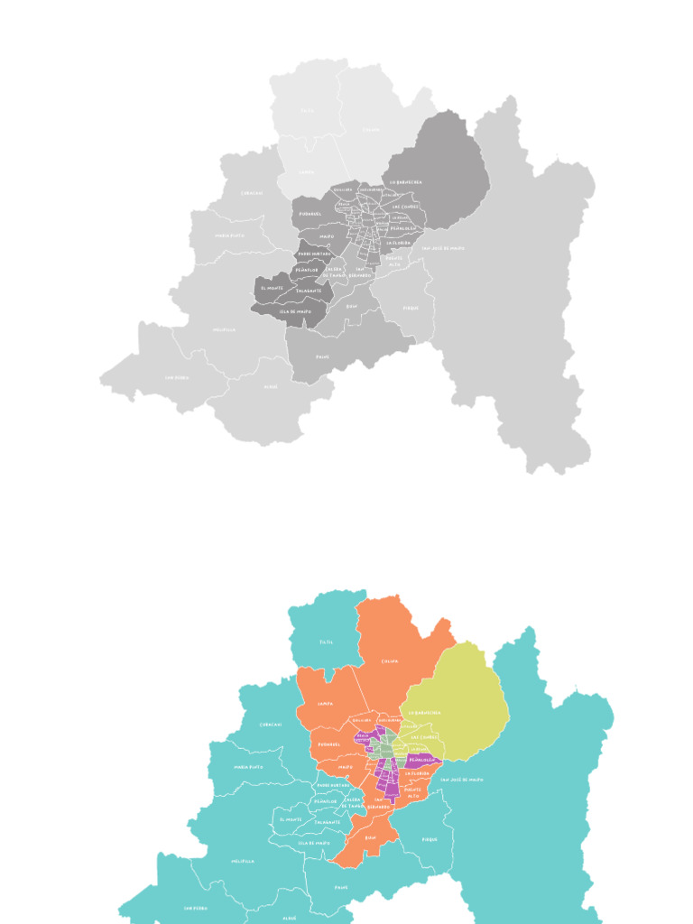 Mapa Comunas Santiago | PDF