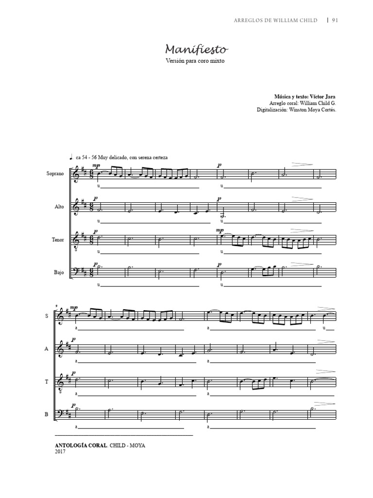 Todos - VICTOR JARA - Manifiesto-1 | PDF