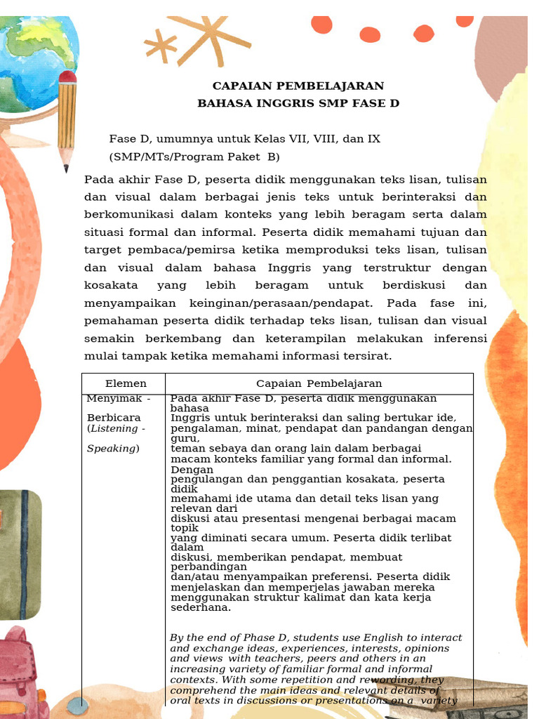 Cp 2024 Bahasa Inggris Pdf