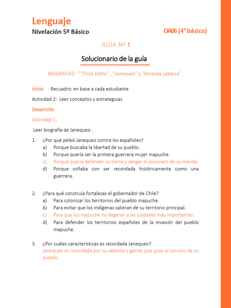 OA6 Solución Guía 1 | PDF