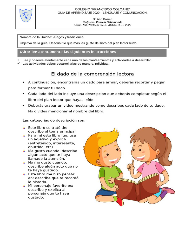 Juego Comprension Lectora 3 y 4 | PDF | Ficción general