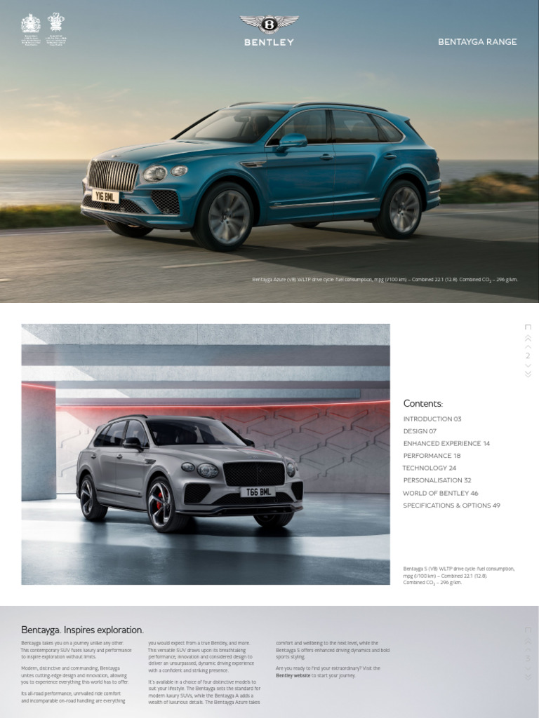 24MYBentaygaCustomerBook (English) (Mar24) | PDF | Fuel Economy In Automobiles | Hybrid Vehicle