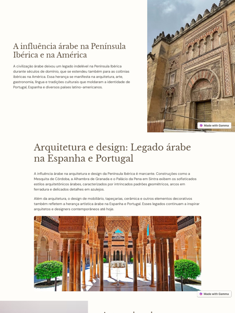 A Influencia Arabe Na Peninsula Iberica e Na America | PDF