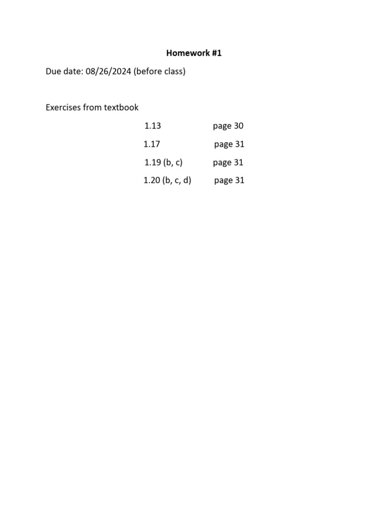 Homework 1 | PDF