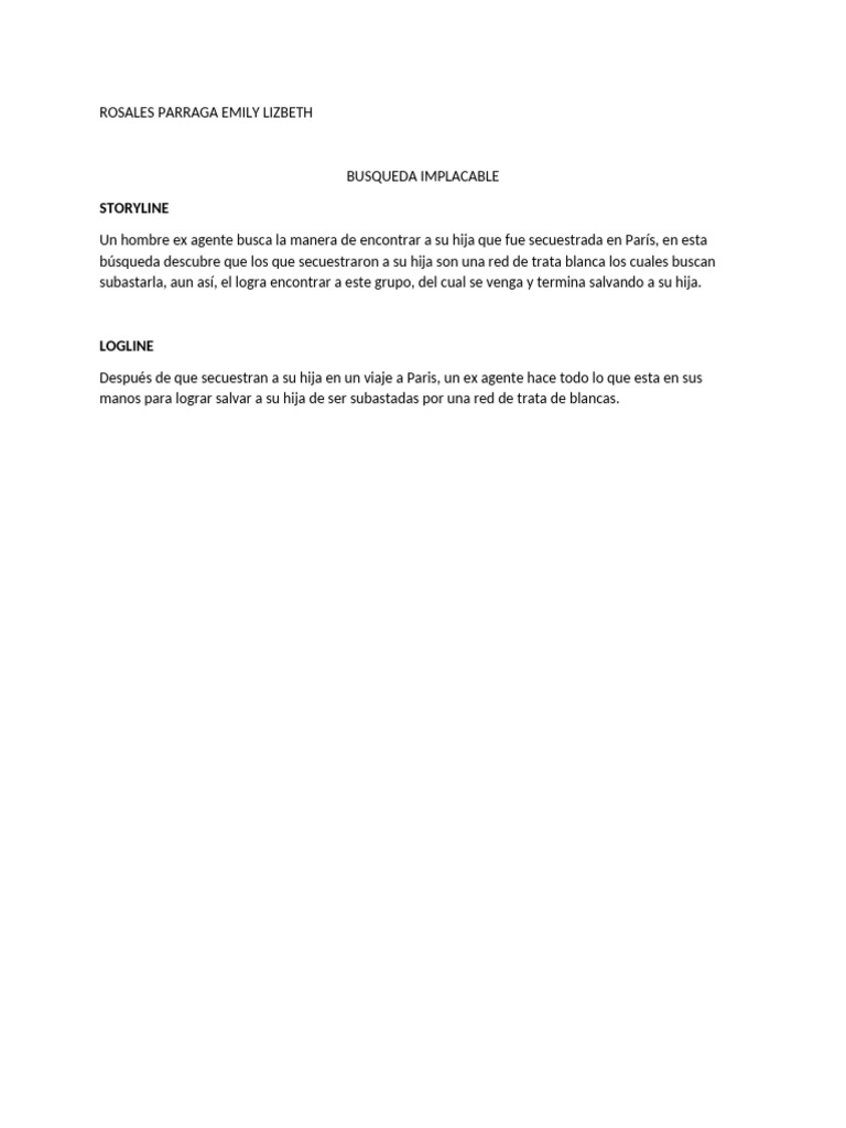 Busqueda Implacable | PDF