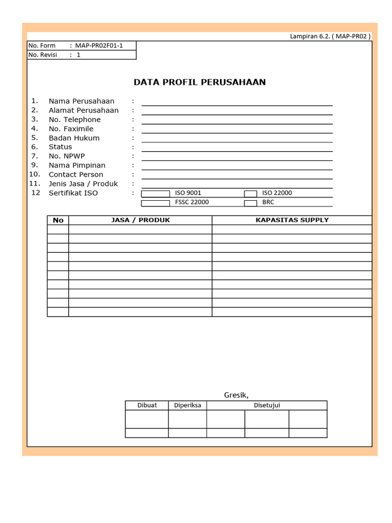 Contoh Cek List Audit Mutu Service | PDF