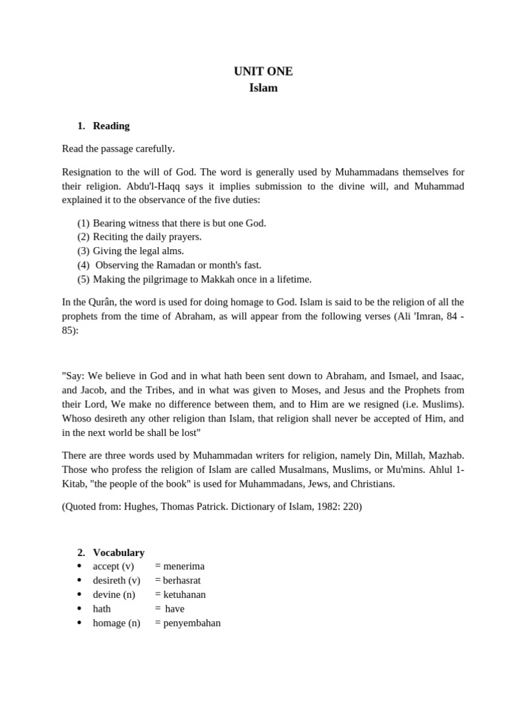 1 Unit One | PDF