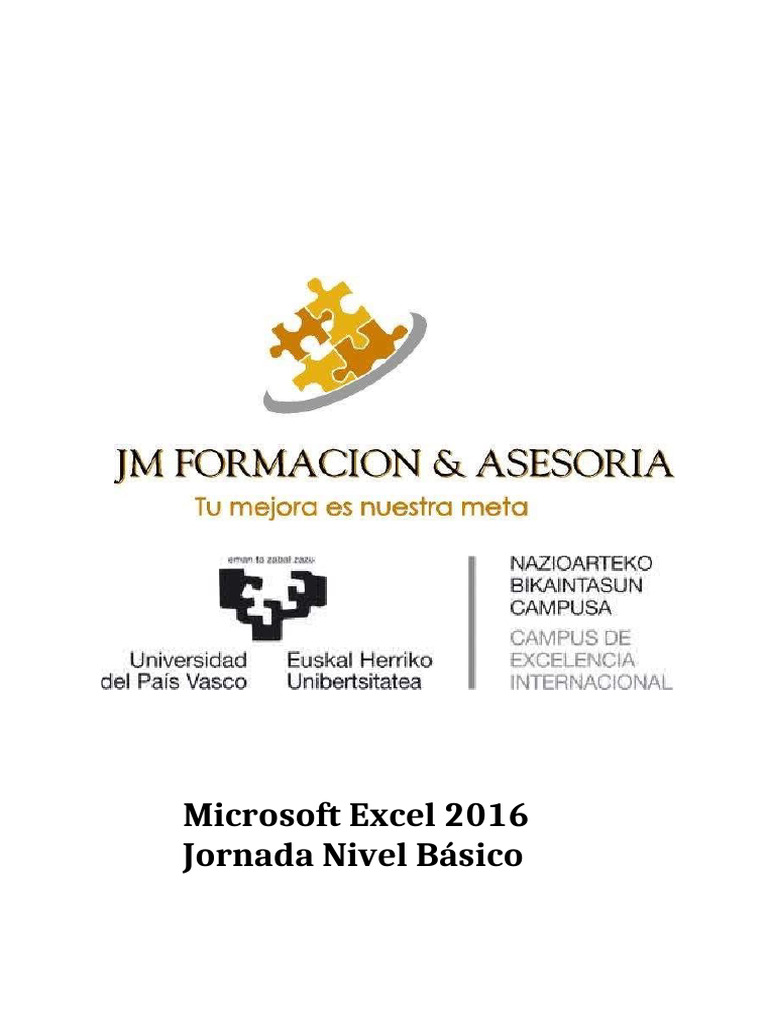 Manual Excel2016 Basico | PDF