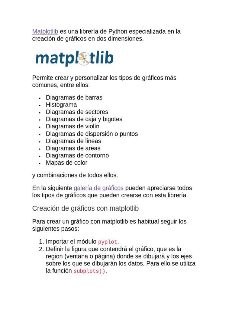 Libreria Matplotlib | PDF