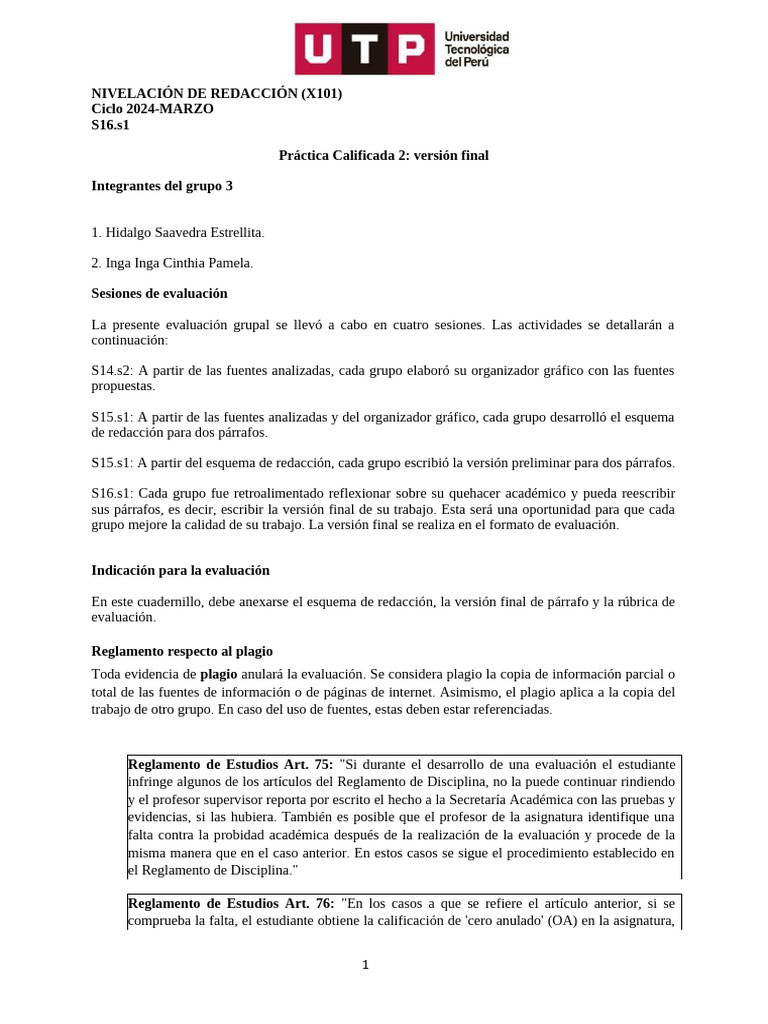 S16 - +PC2 - Redaccion de Textos-Grupo3 | PDF