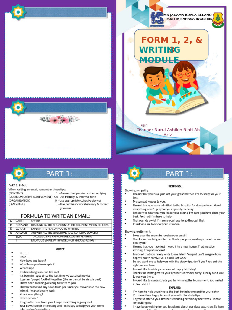 Writing Module Lower Forms - Presentation | PDF