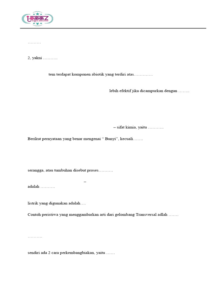 Sains Level 2 Final | PDF