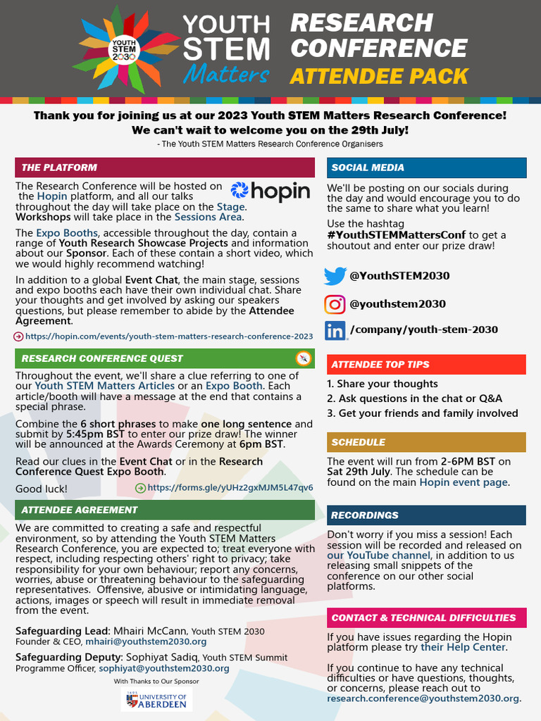 2023 Research Conference Attendee Pack | PDF