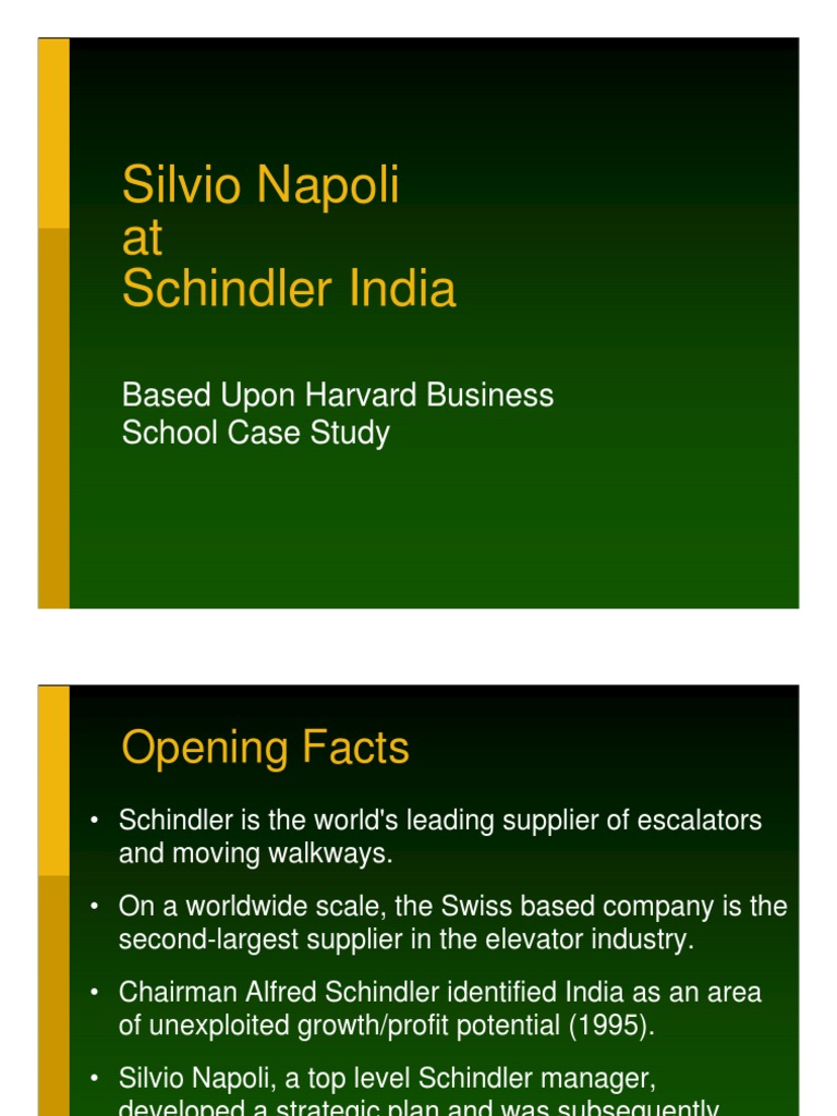 Silvio Napoli Leads Schindler's Entry into the Growing Indian Elevator ...