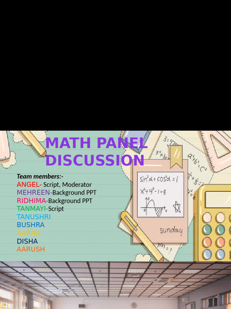 Math Panel Discussion | PDF