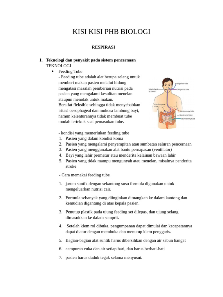Kisi Kisi PHB Biologi | PDF