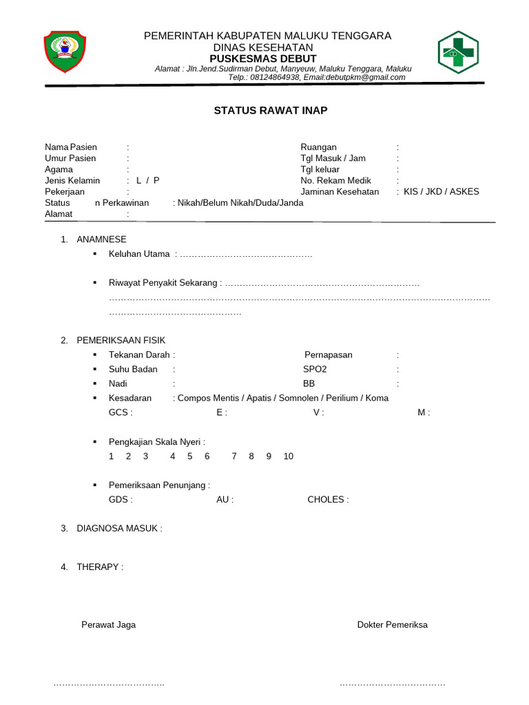 Status Rawat Inap | PDF