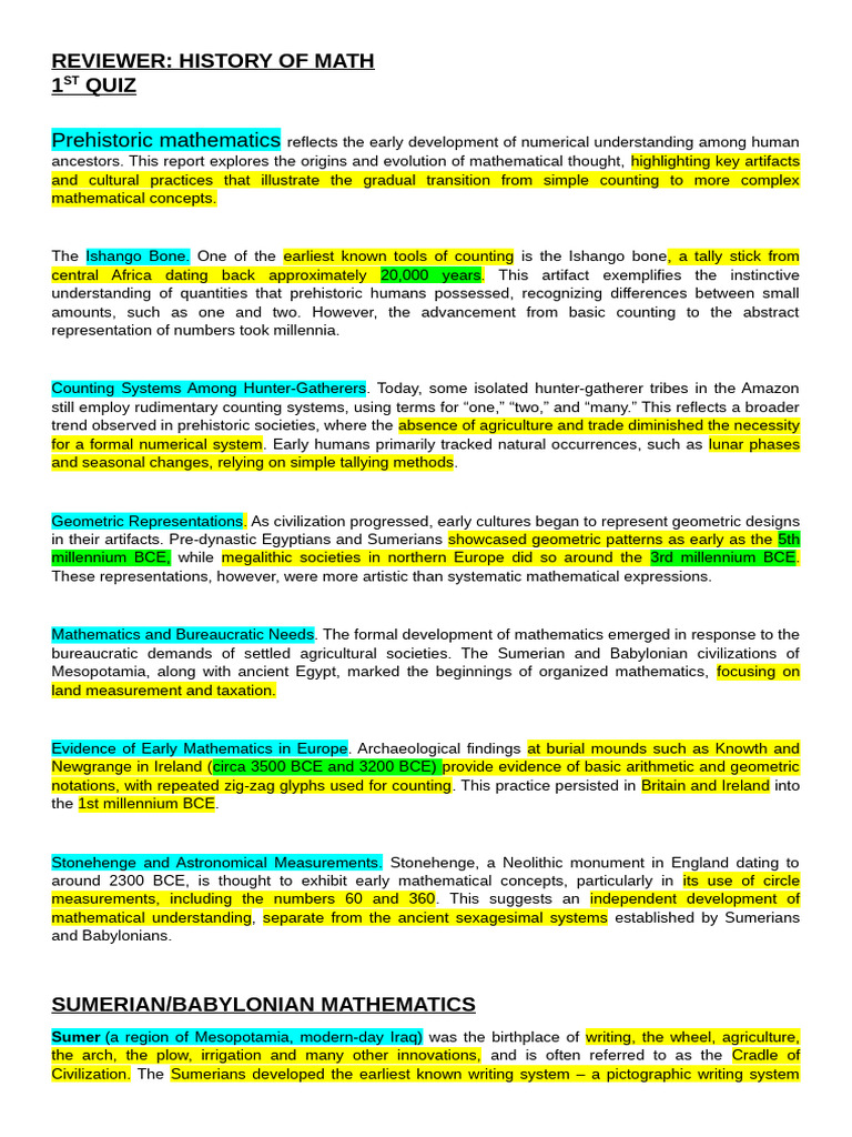 Reviewer-History of Math | PDF