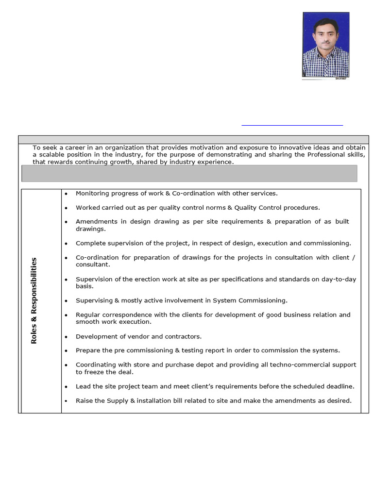 Resume ECS TVS | PDF