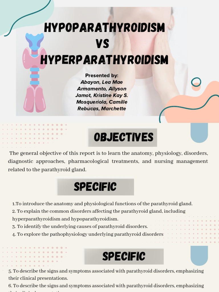 Parathyroid Disorders: Hypo vs Hyper | PDF | Parathyroid Gland ...