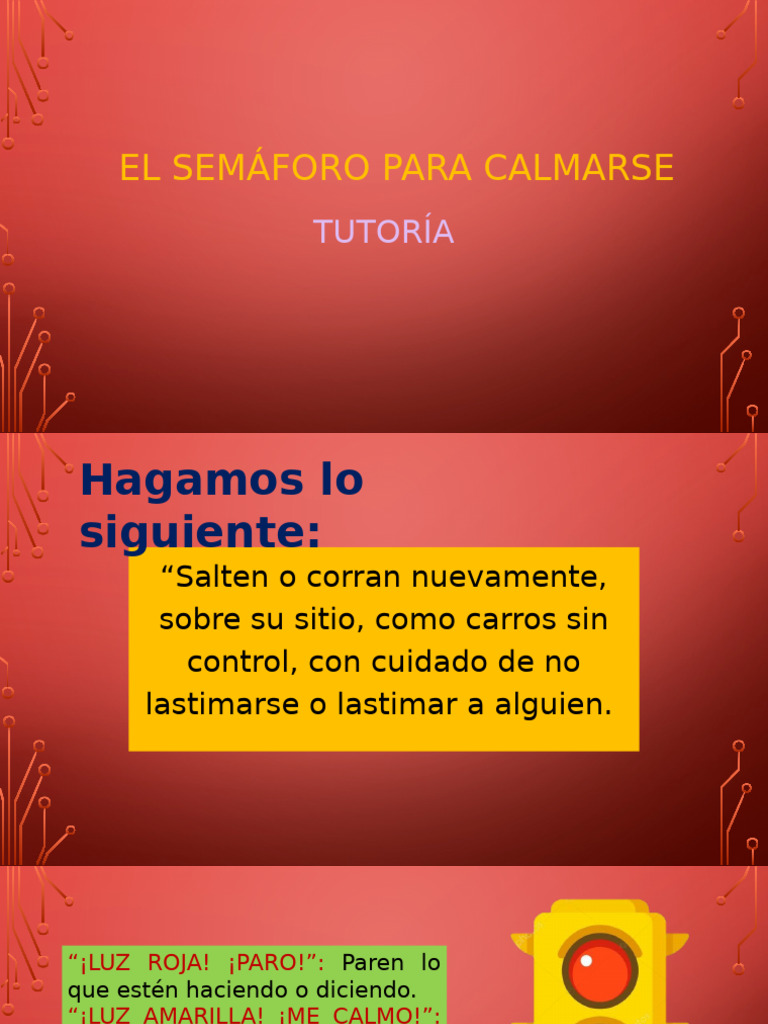 EL SEMÁFORO PARA CALMARSE | PDF