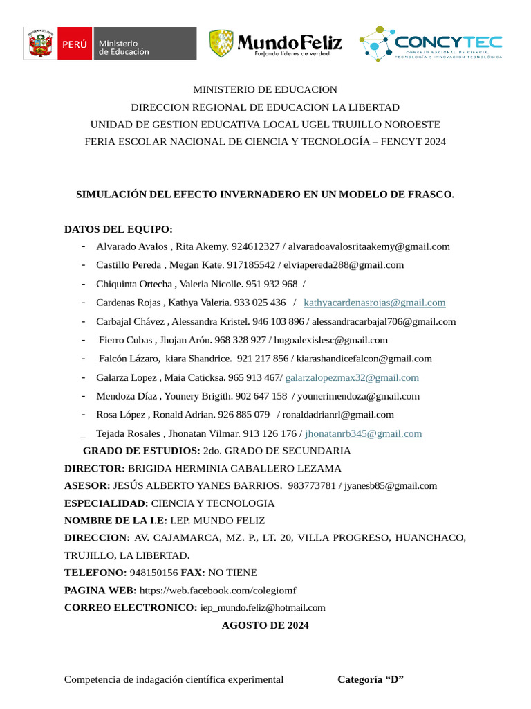 2do Eureka 2208-1 | PDF | Experimentar | Dióxido de carbono